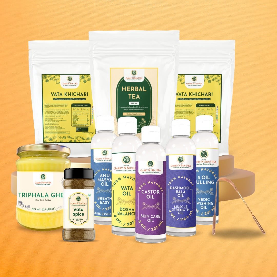 Moon Ayurveda Panchakarma Vata Cleanse Kit & eBook – GARRY N SUN